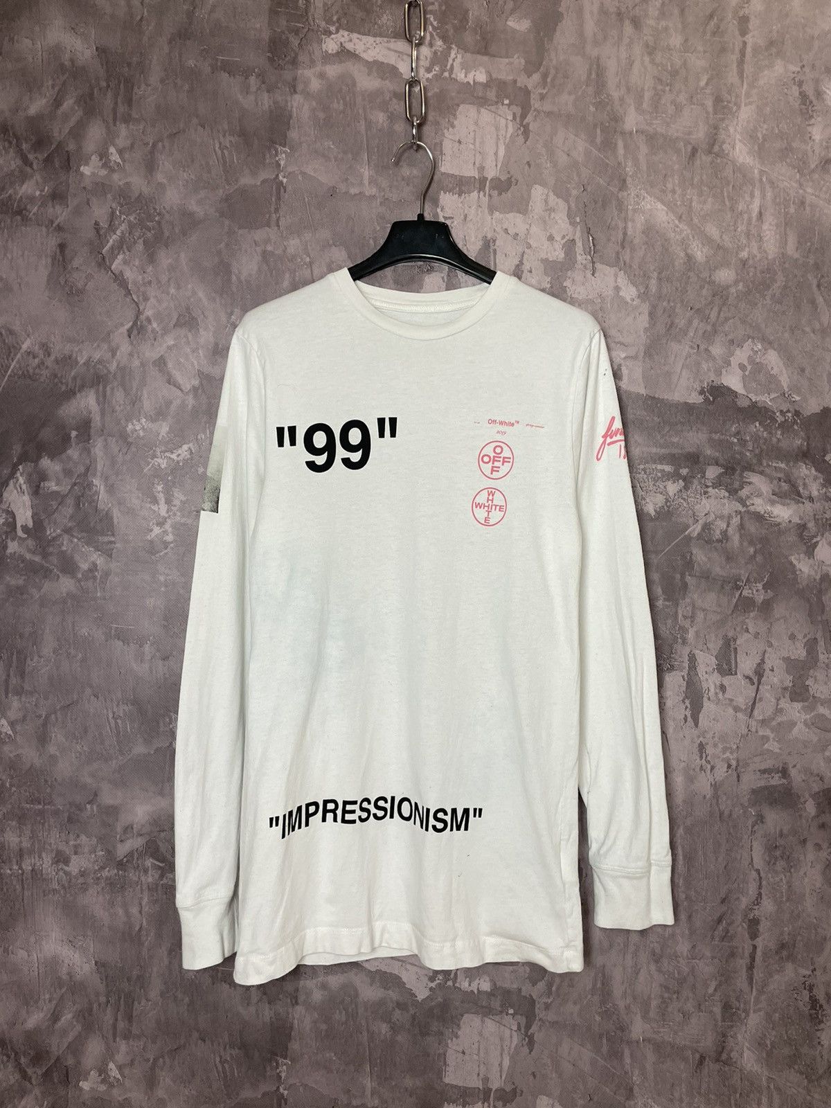 Hypebeast × Off-White × Vintage Off-white long sleeve Impressionism ...