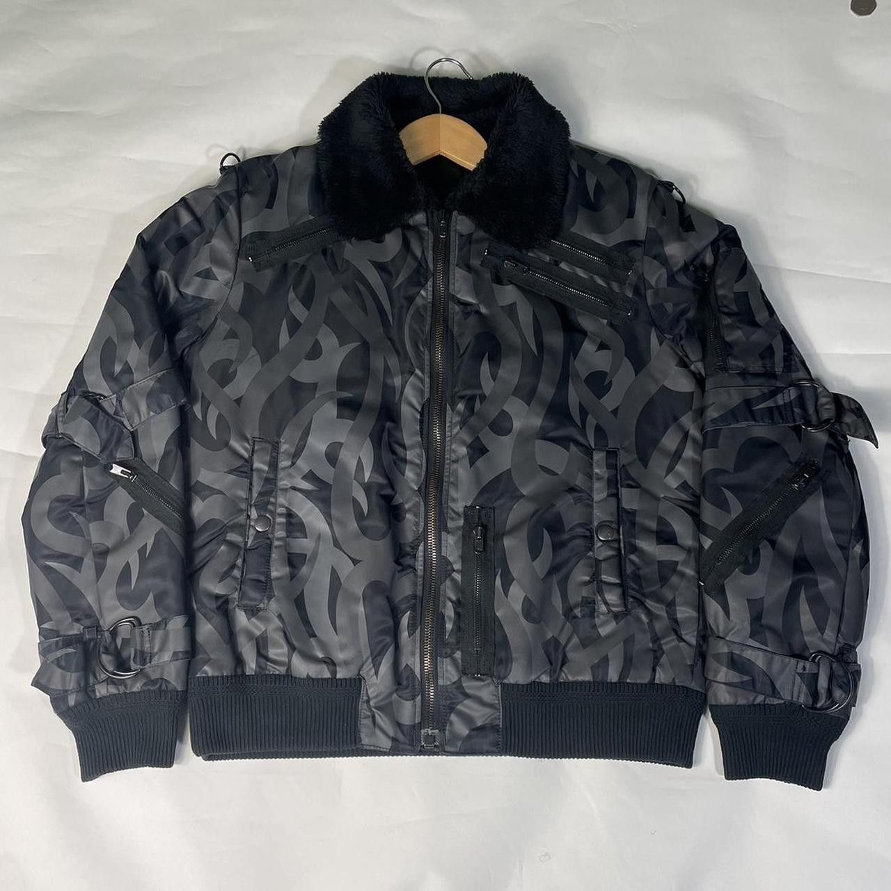 Number (N)ine Number (N)ine AW04 Bondage Tribal Heart Camo Bomber | Grailed
