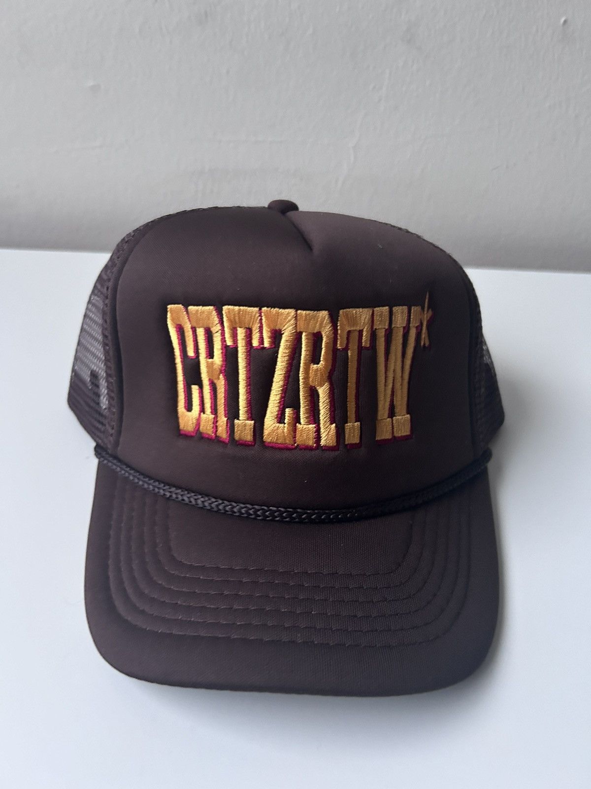 Corteiz × Streetwear Corteiz Cultfiction Trucker Hat Brown | Grailed