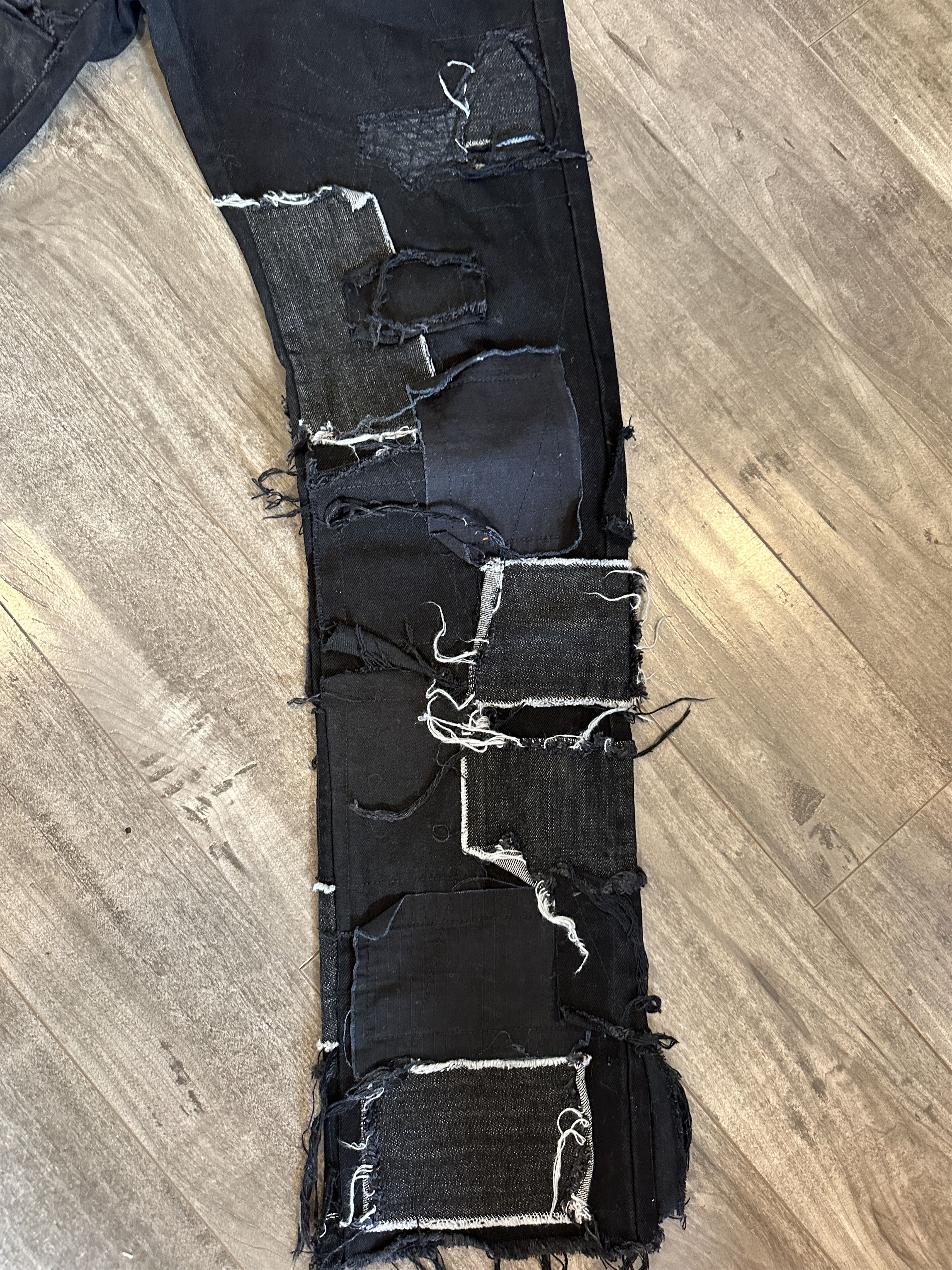 MNML MNML Patchwork heavy weight denim | Grailed