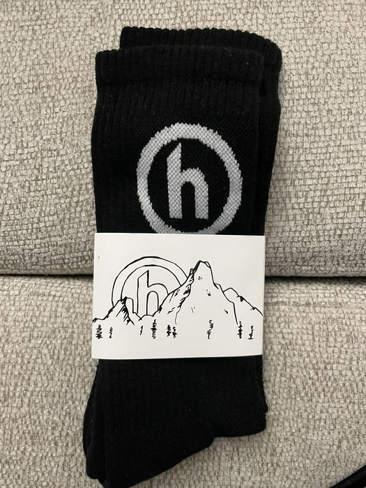 HIDDEN Hidden Logo Sock Black | Grailed