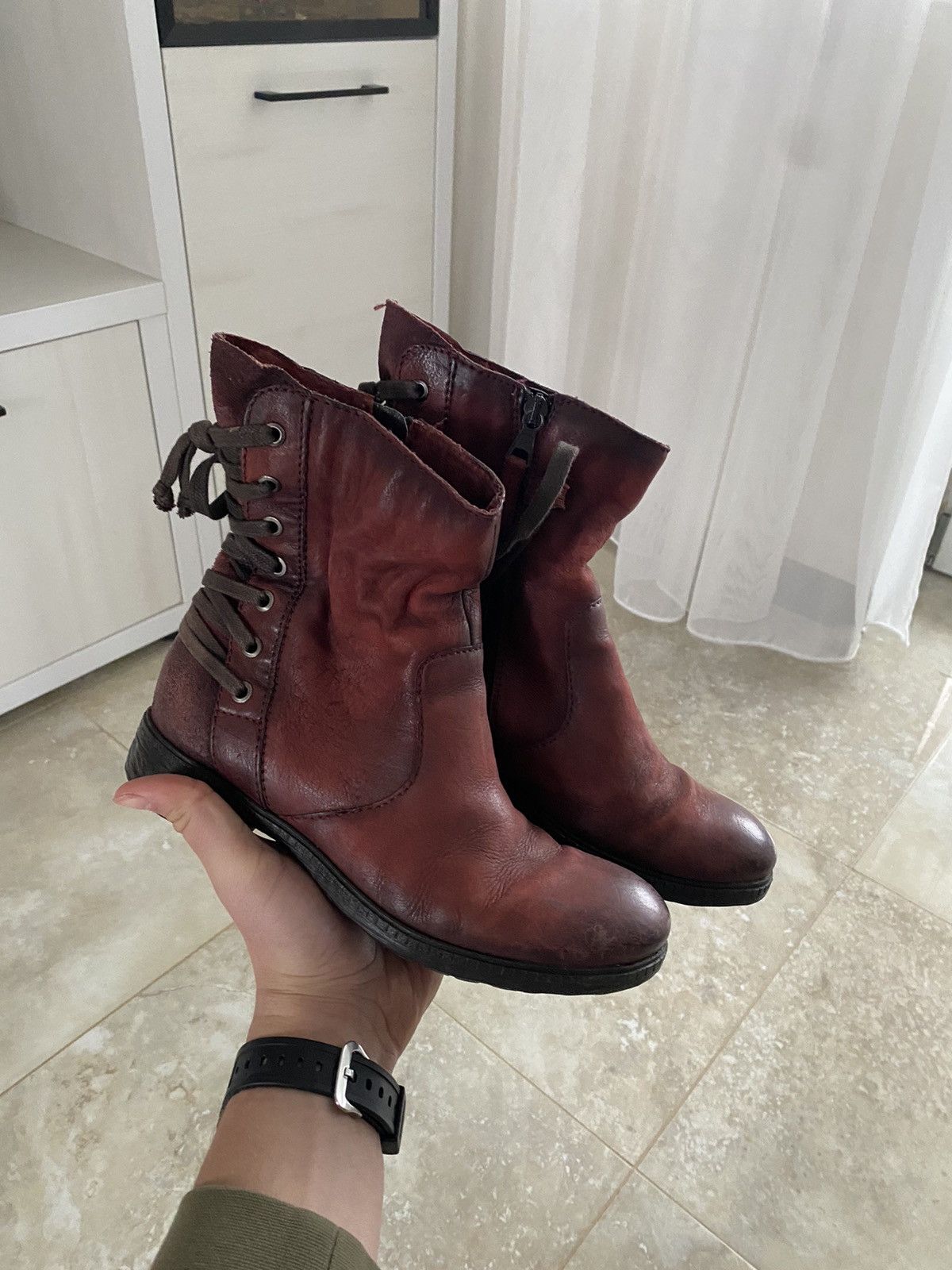 A.S.98 Fade AS 98 GUIDI style !RARE Ankle Archive Leather Boots | Grailed