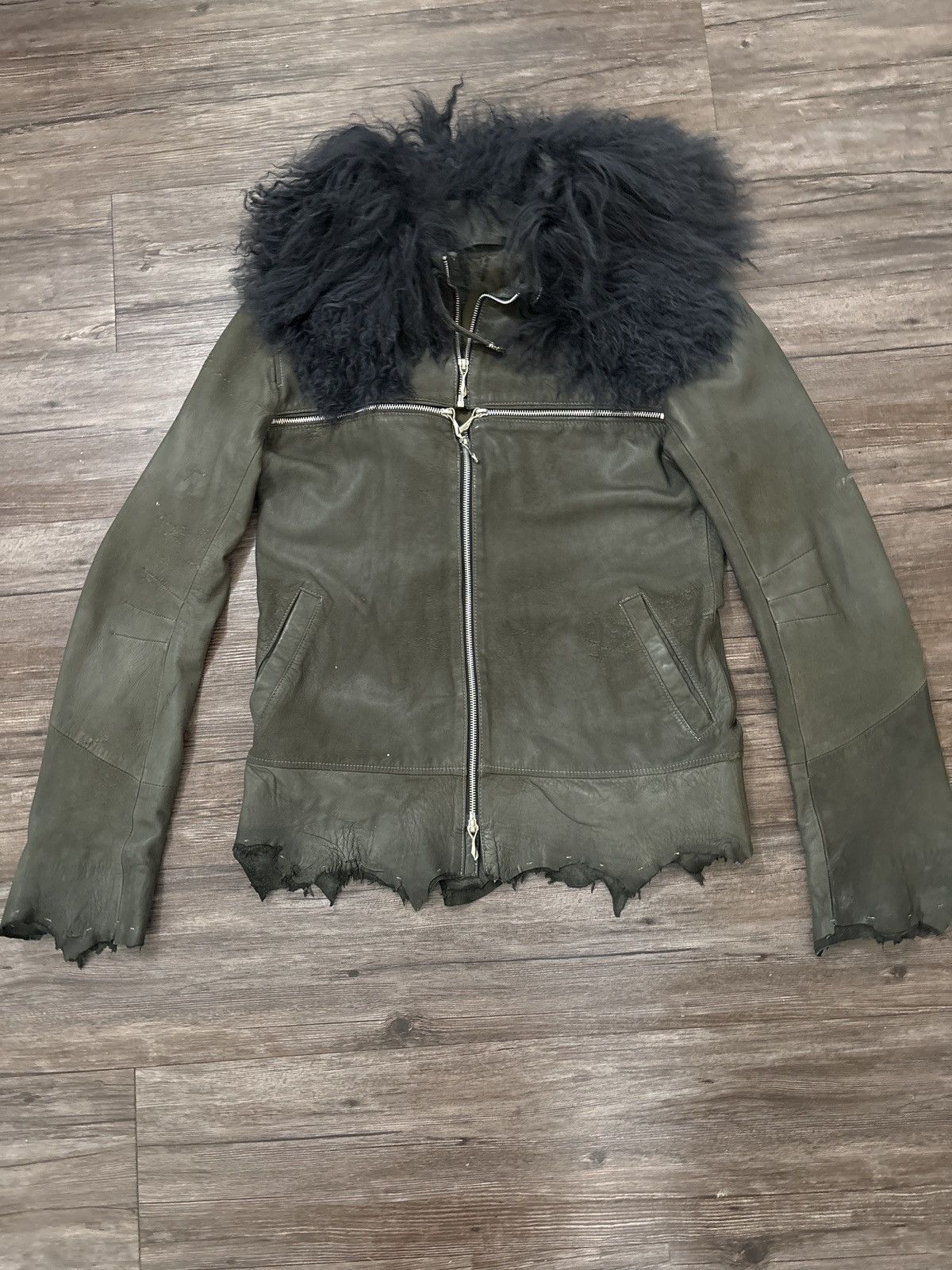 14th Addiction 14th addiction cross zip with fur | Grailed