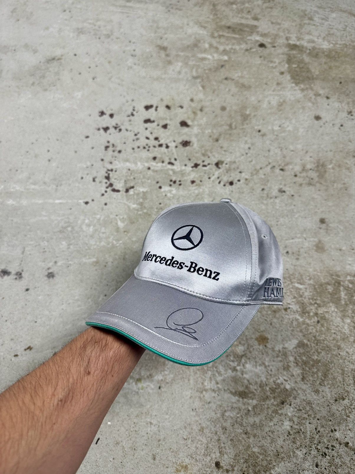 Mercedes Benz × Puma × Racing Mercedes Benz x Puma Hamilton Silver Hat ...