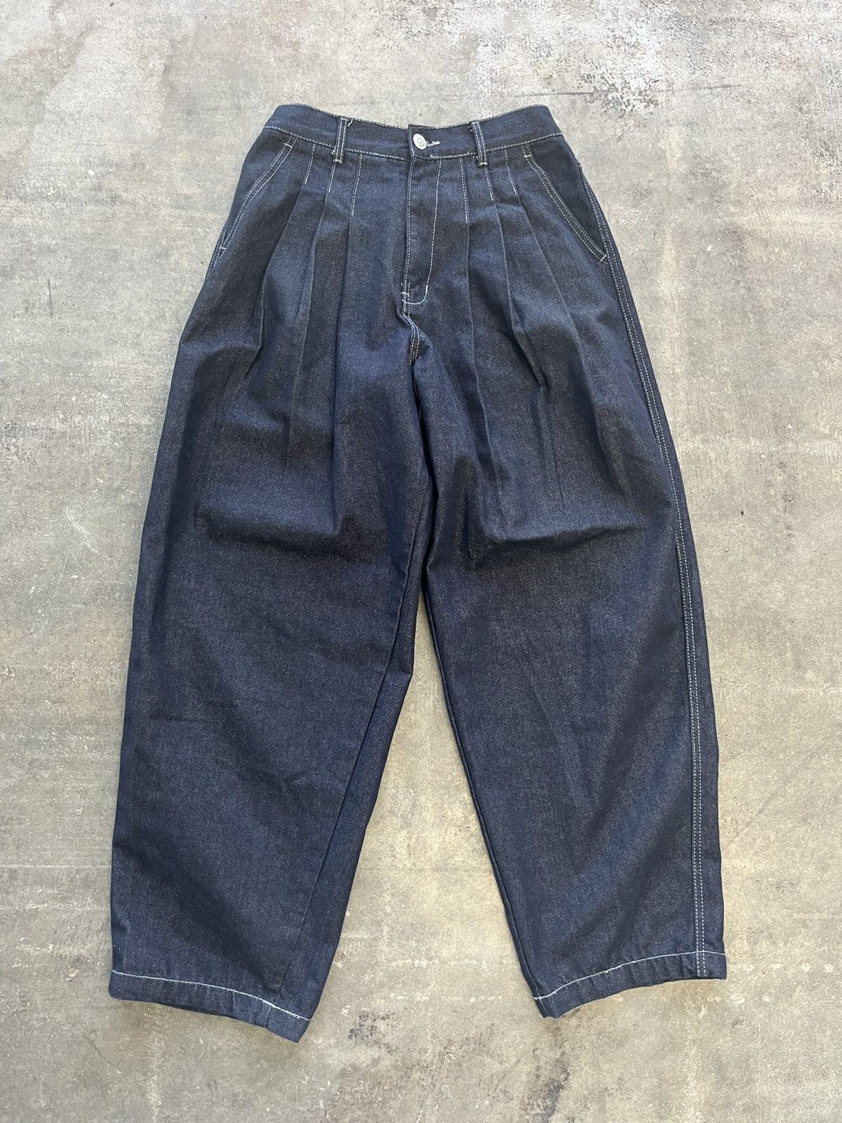 Other Estudio Niksen Pintuck Denim Balloon Jeans | Grailed
