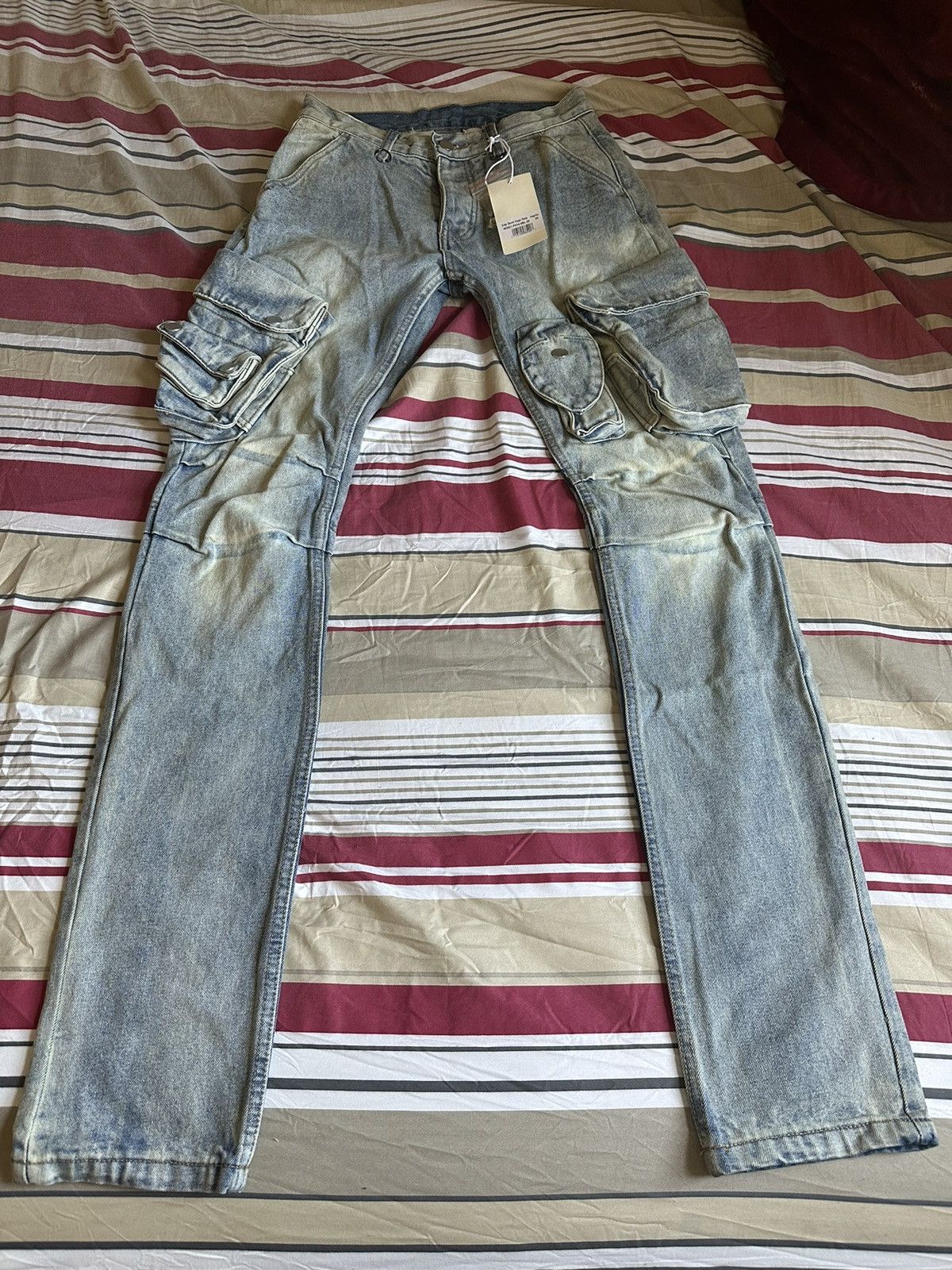 Mnml Mnml Snap Denim Cargo Pants Grailed