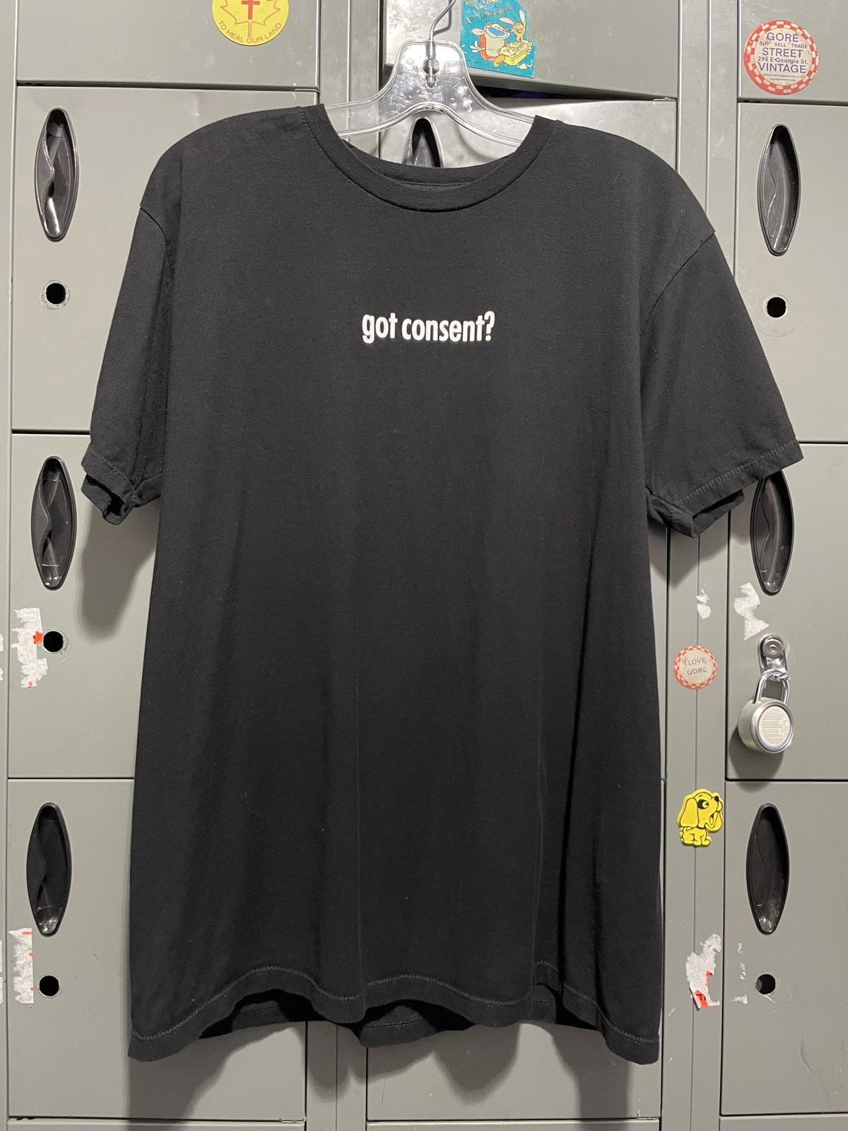 Vintage got consent? Vintage statement text tee | Grailed