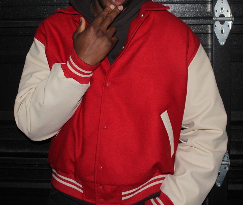Mnml Collared Varsity Jacket Grailed