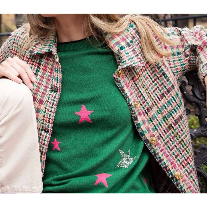 Vilagallo VILAGALLO Intarsia Stars Sweater In Green | Grailed