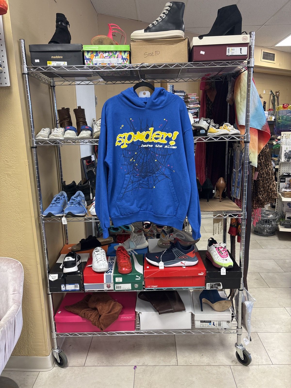 Spider Worldwide Spider worldwide sp5der hoodie TC Blue hoodie | Grailed