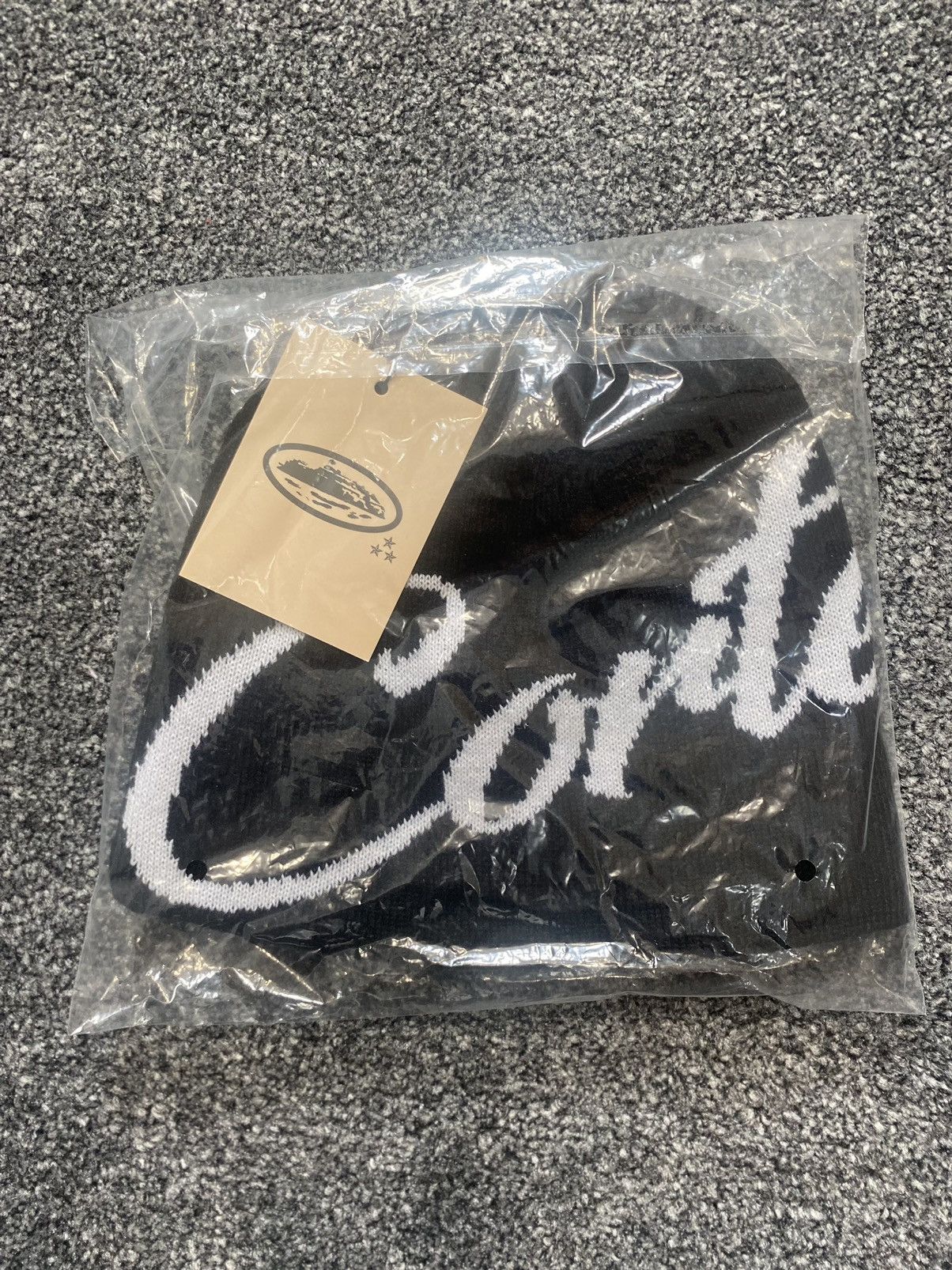 Corteiz OG Script Skully (black and white) | Grailed