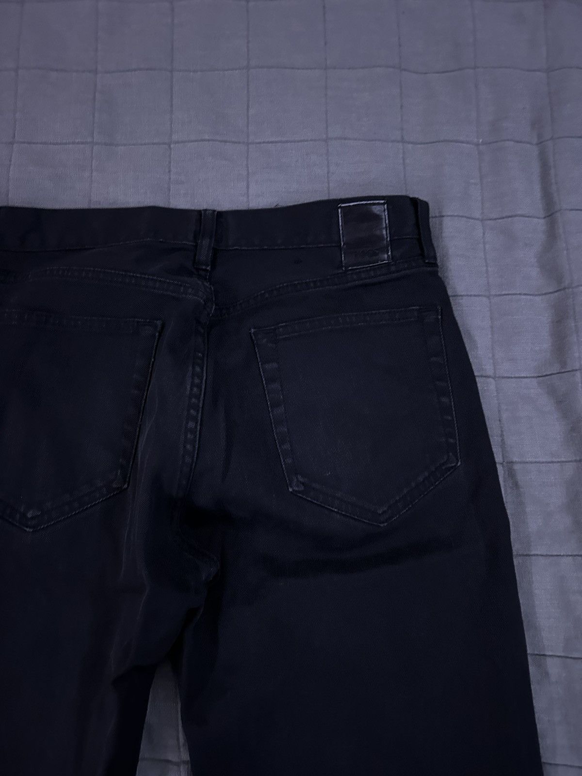 Streetwear × Vintage Loose fit Black bootcut denim | Grailed