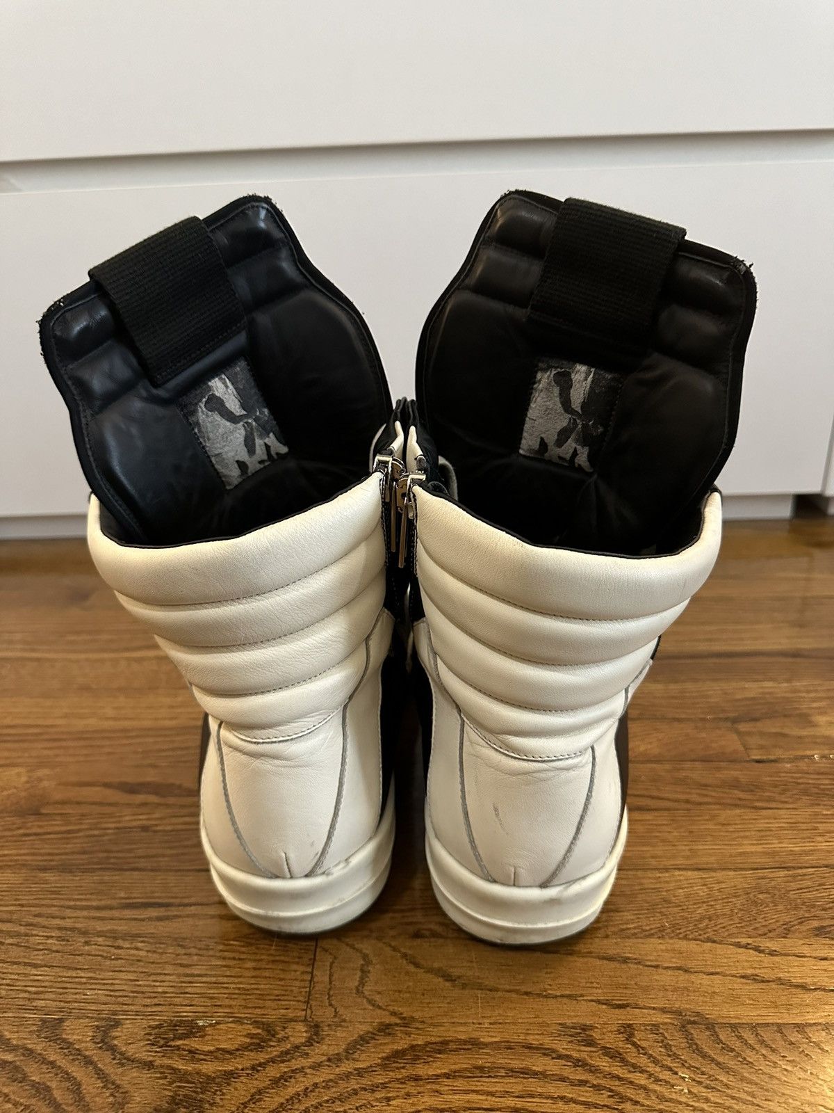 Rick Owens Geobasket ‘Oreo’ | Grailed