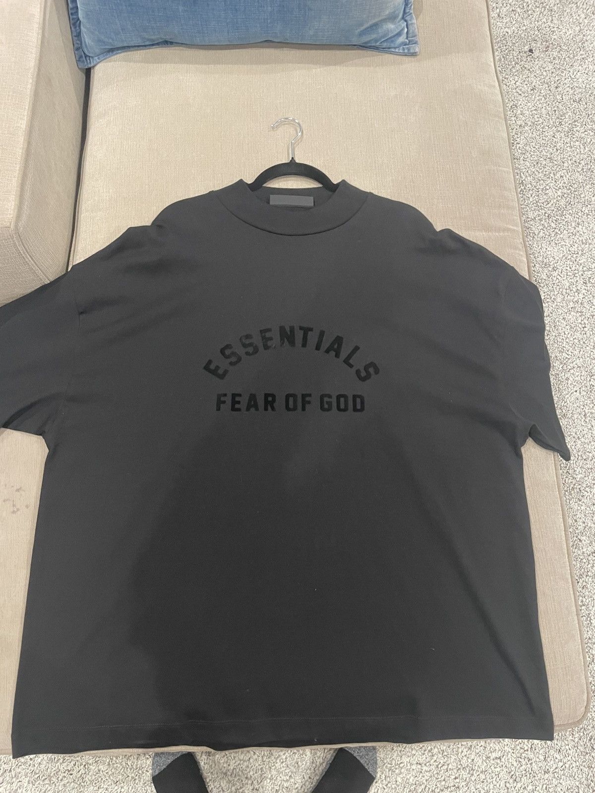 Fear of God Essentials logo arch tee | Grailed