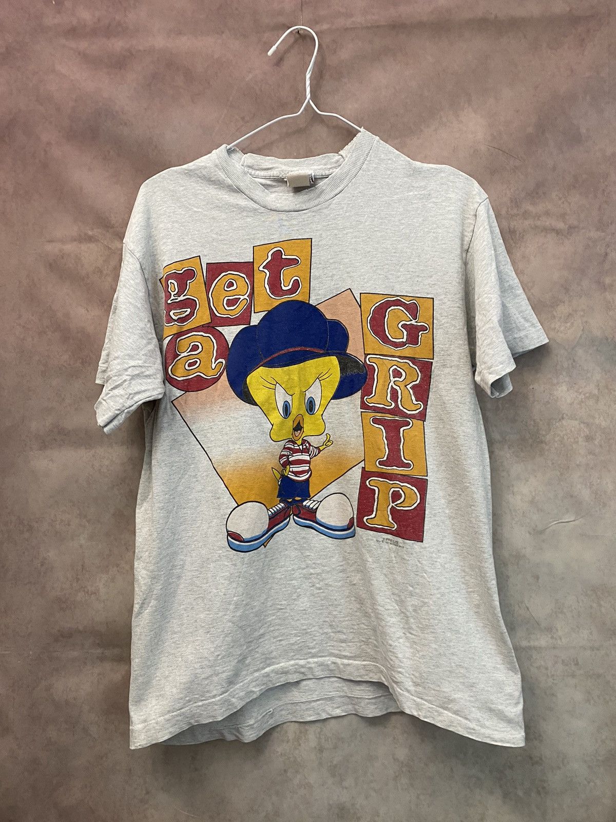 Band Tees Looney Tunes 90s Tweety Bird Get A Grip 1997 | Grailed