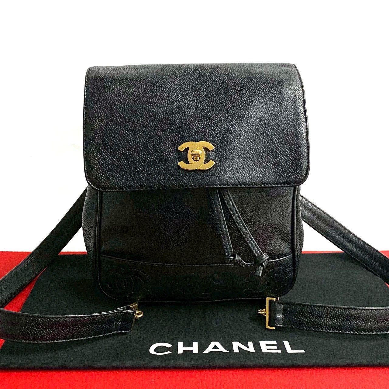 Chanel Chanel Backpack Black Leather | Grailed