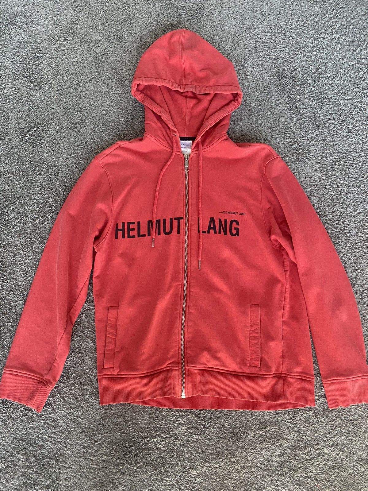 Helmut Lang Helmet Lang Red Campaign Zip Up | Grailed