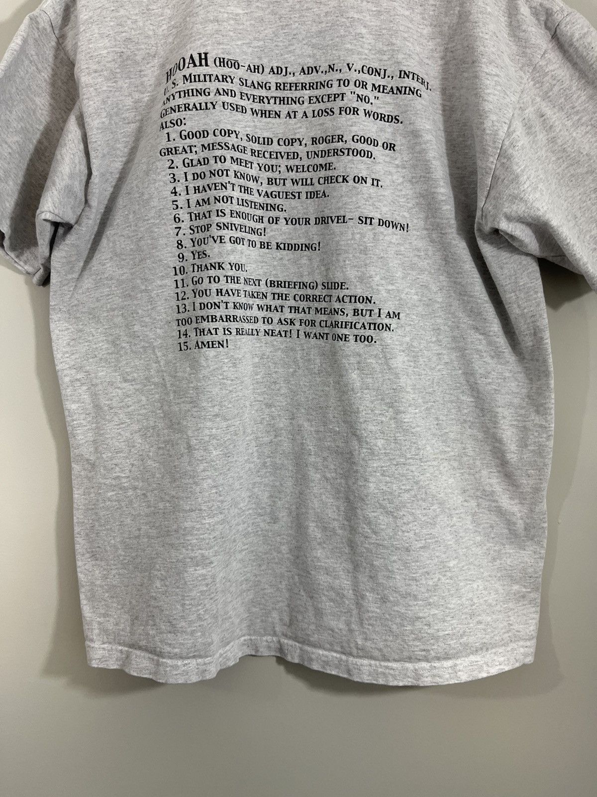 Vintage Vintage HOOAH Definition Military US Army Tee | Grailed