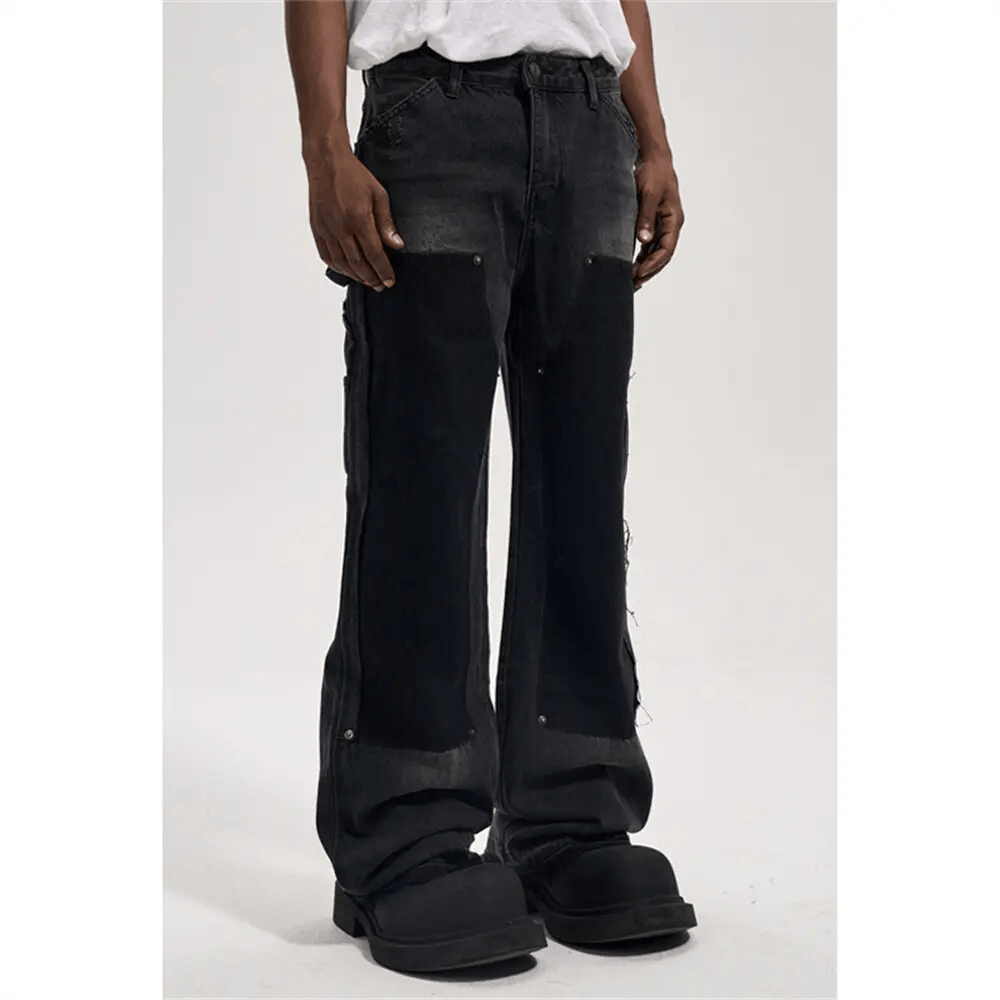 Streetwear Faded wash lumberjack outfit baggy jeans | Grailed