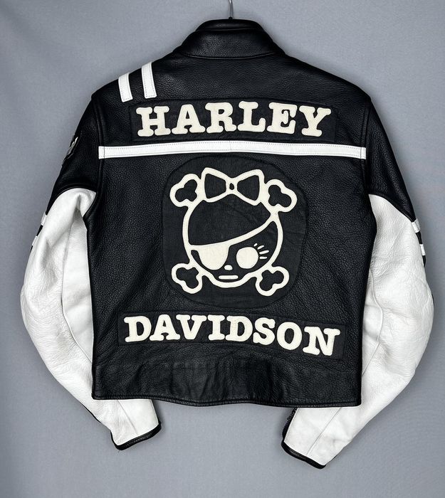 Leather Jacket harley davidson hello kitty leather jacket | Grailed