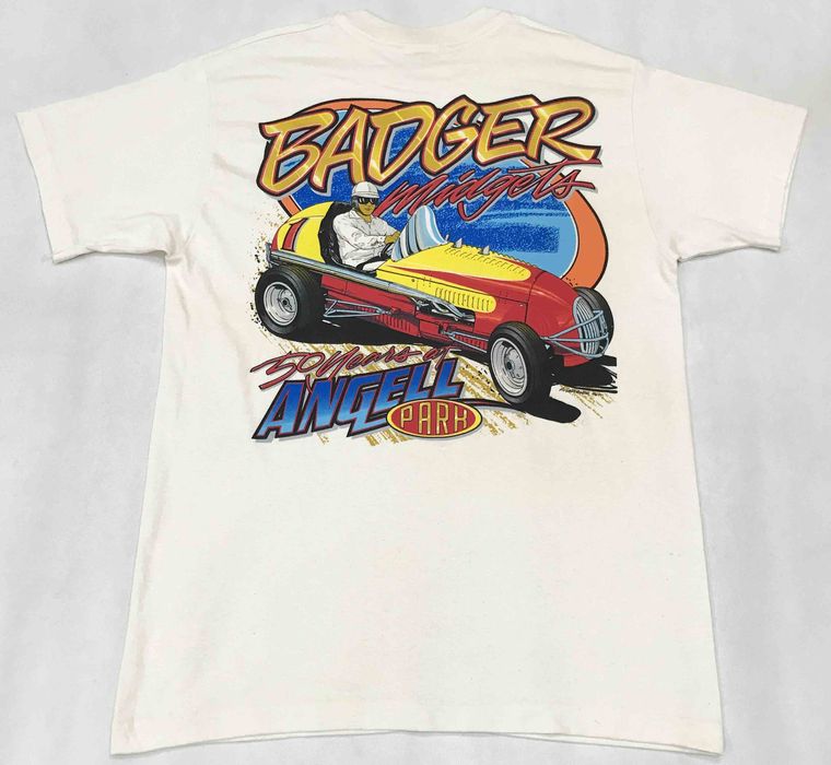 Vintage Vintage Hanes Badger Midgets Racing Sprint Car T-Shirt | Grailed