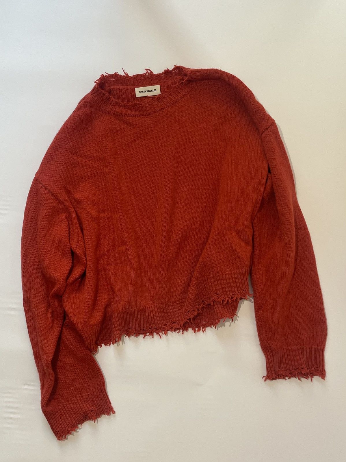 Bare Knuckles bare knuckles red cropped sweater | Grailed