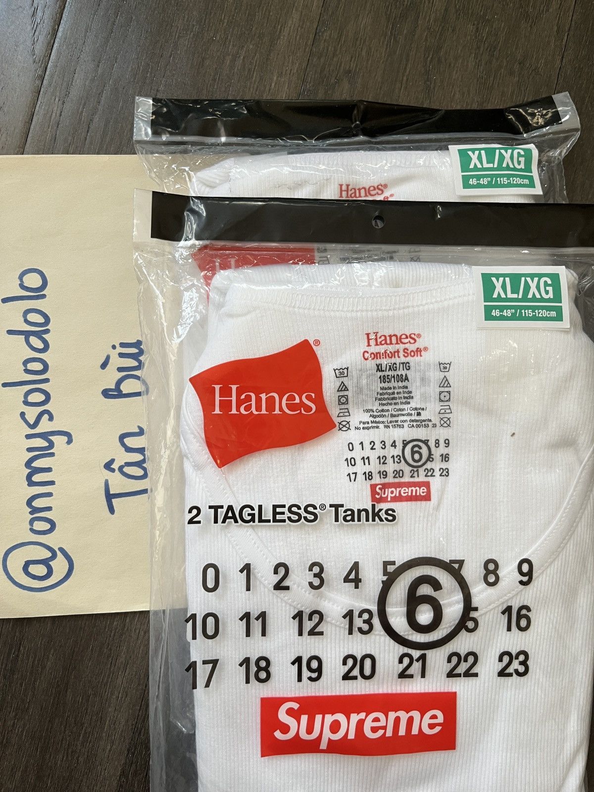 Supreme Supreme MM6 Hanes Tagless Tank Top | Grailed