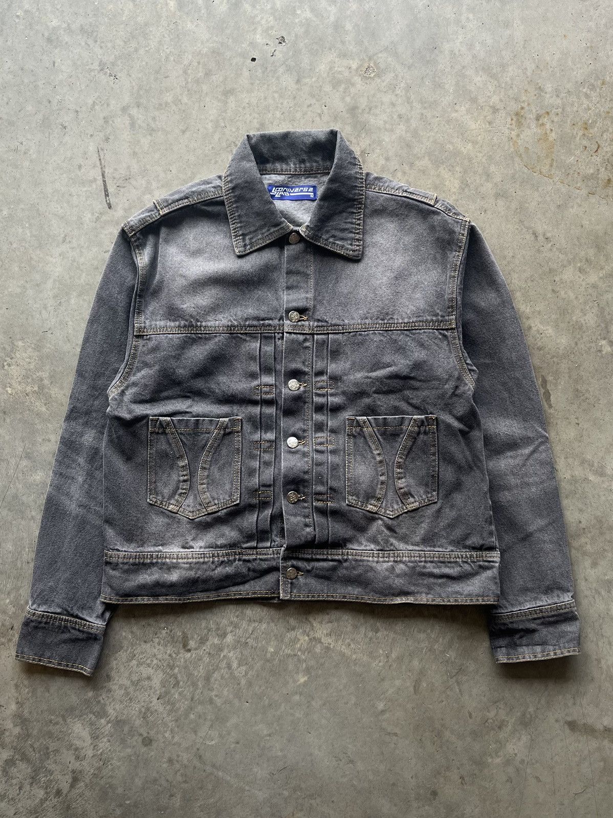 Streetwear Jooniverse Lab Type 2 Denim Jacket Stonewash Grey | Grailed