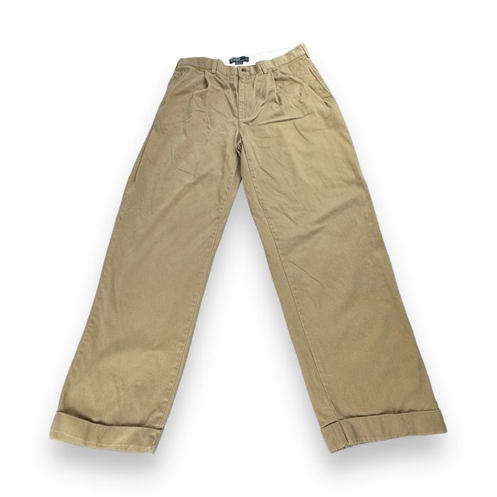 Polo Ralph Lauren Vintage Polo Ralph Lauren Pants Hammond Khaki 90s Mens 35x30 | Grailed