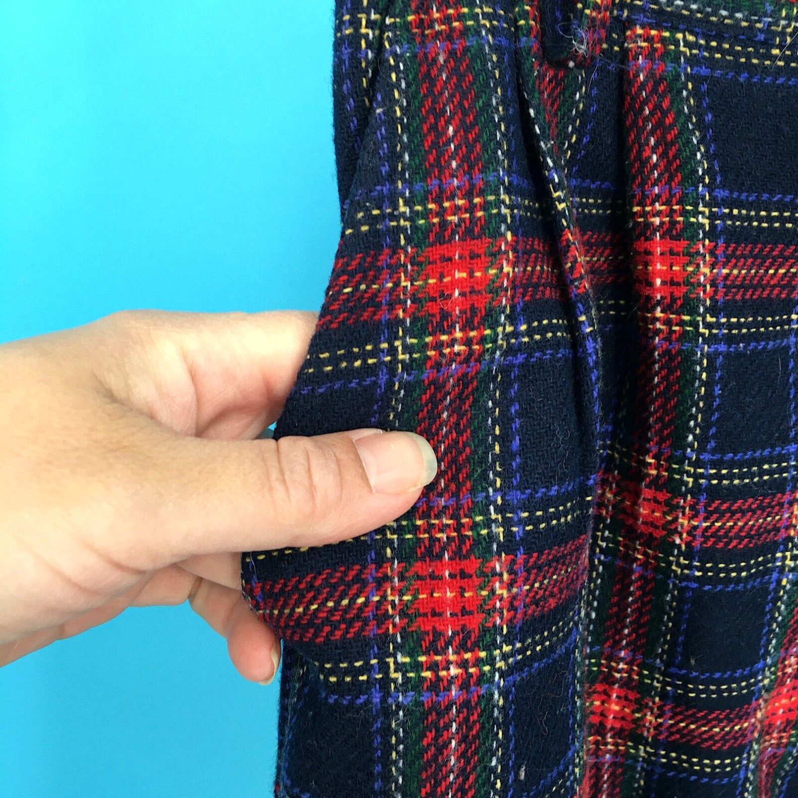 Blend vintage Lizsport wool blend shorts high rise mom 80s 90s plaid 12 ...