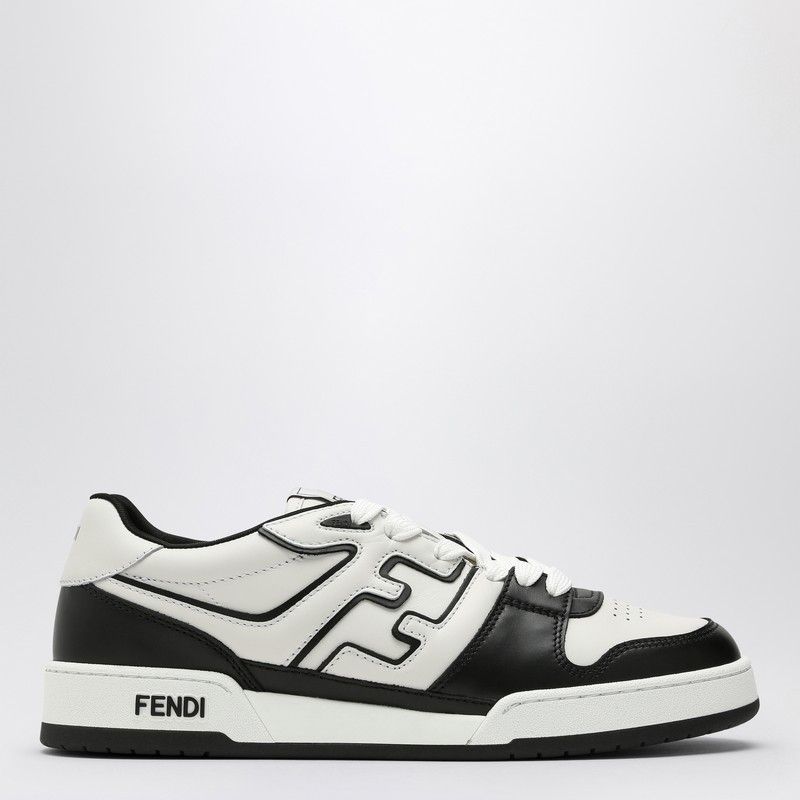Fendi Fendi Match Low Sneaker In Black/White Leather | Grailed