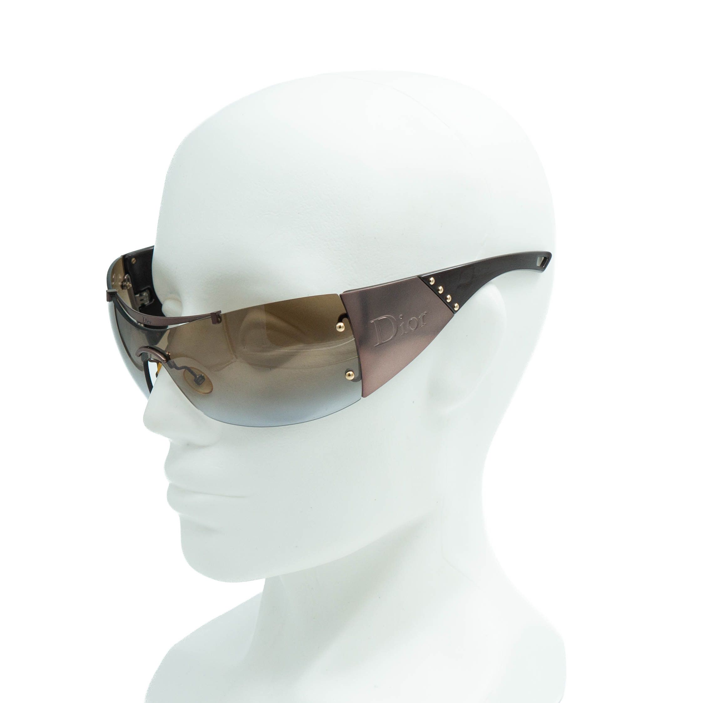 Dior Christian DIOR DIORITO 2 Sunglasses Brown Shield Vintage | Grailed