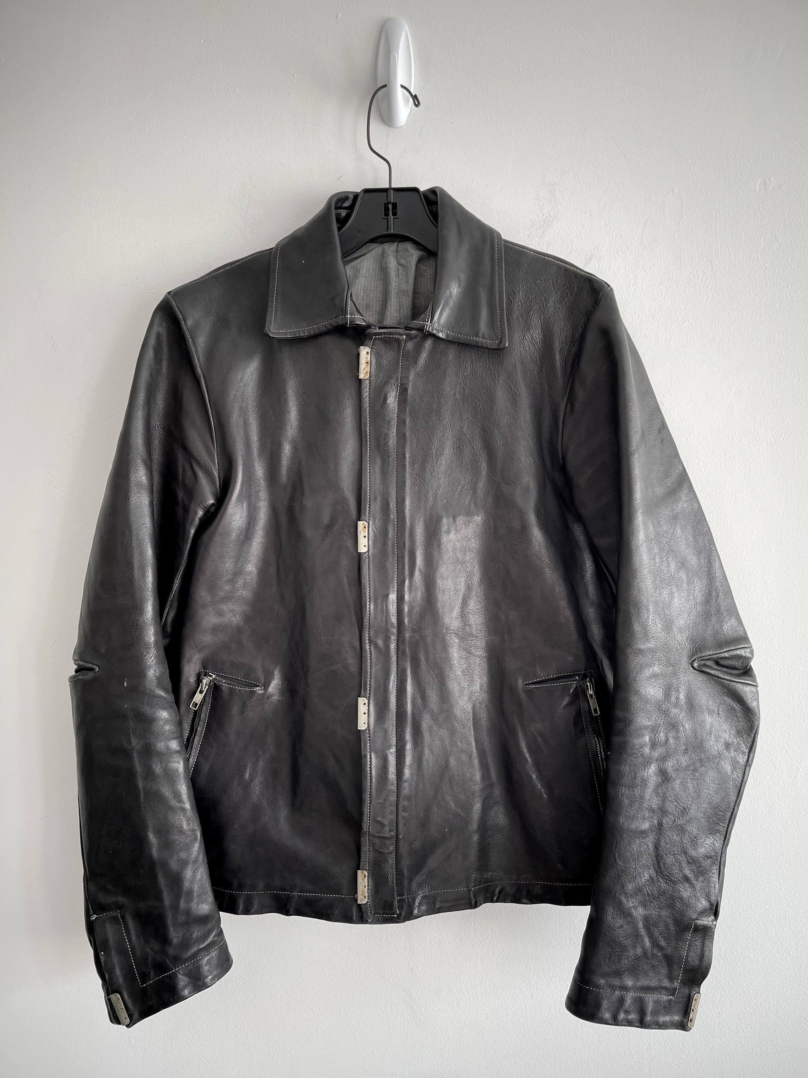 Carol Christian Poell OG Issue 2009 Oiled Horse Scar Stitch Leather ...