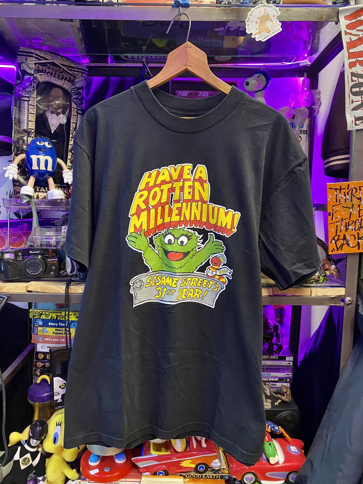 Vintage Have A Rotten Millenium Oscar The Grouch Sesame Street | Grailed