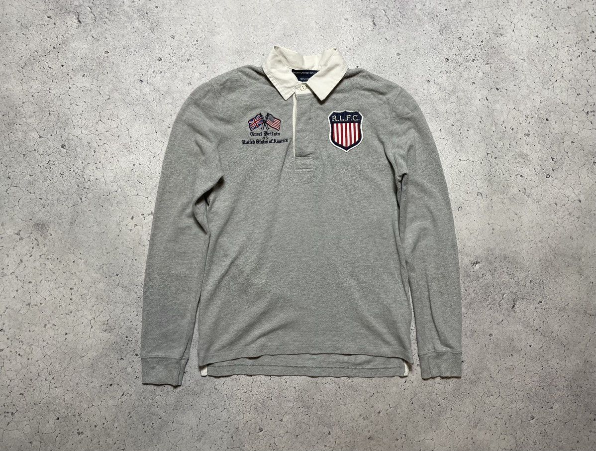 Polo Ralph Lauren Vintage 90's Long Sleeve Rugby Polo Ralph Lauren Sport USA | Grailed