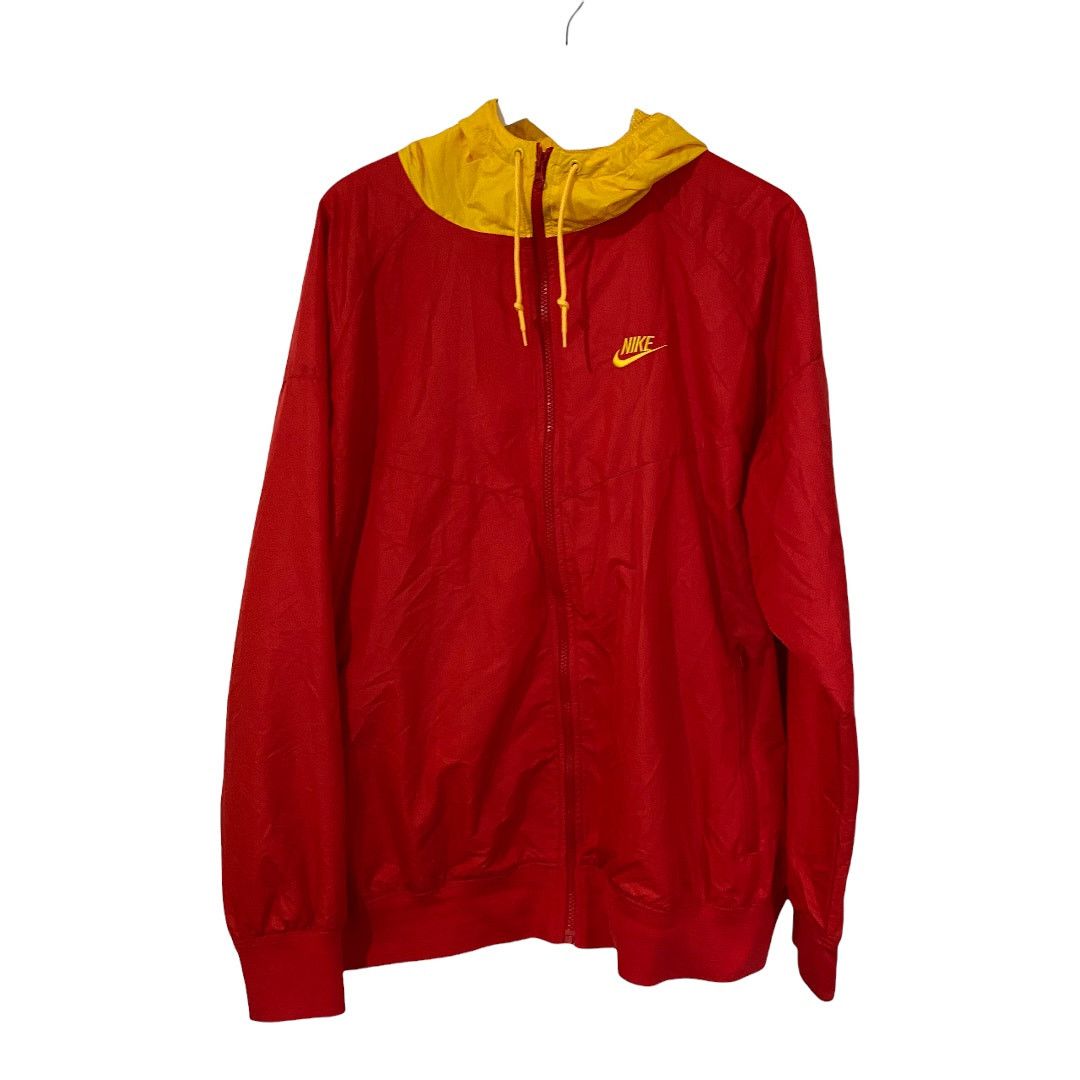 Nike Nike Air Windrunner Windbreaker Jacket Red Hooded Retro XL | Grailed