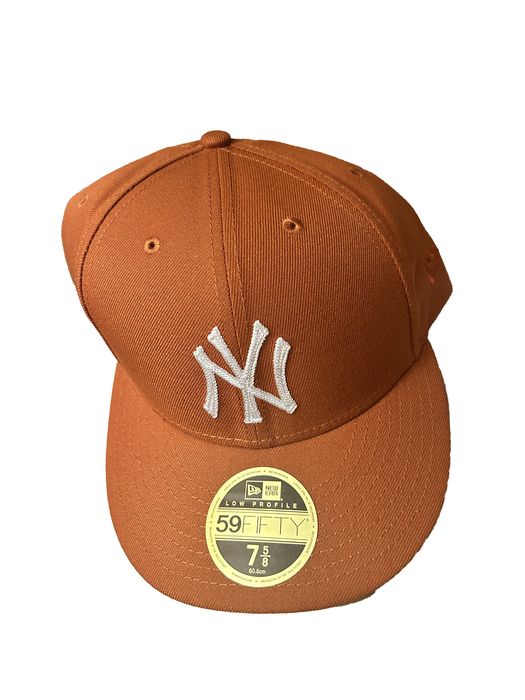 New Era [7 5/8 ] ALD / New Era Chain Stitch Yankee Hat - rust orange ...
