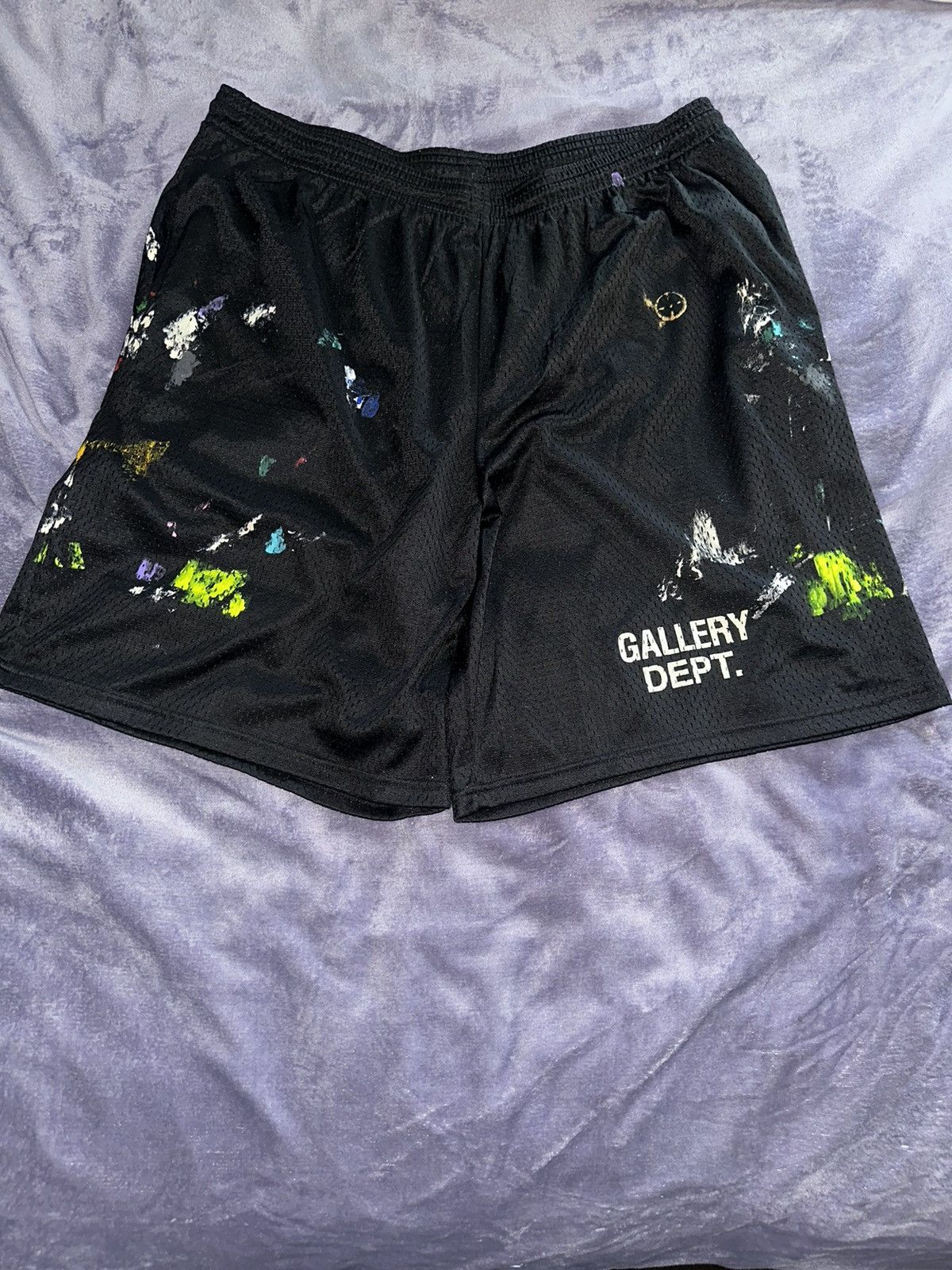 Gallery Dept. Paint splatter gym shorts | Grailed