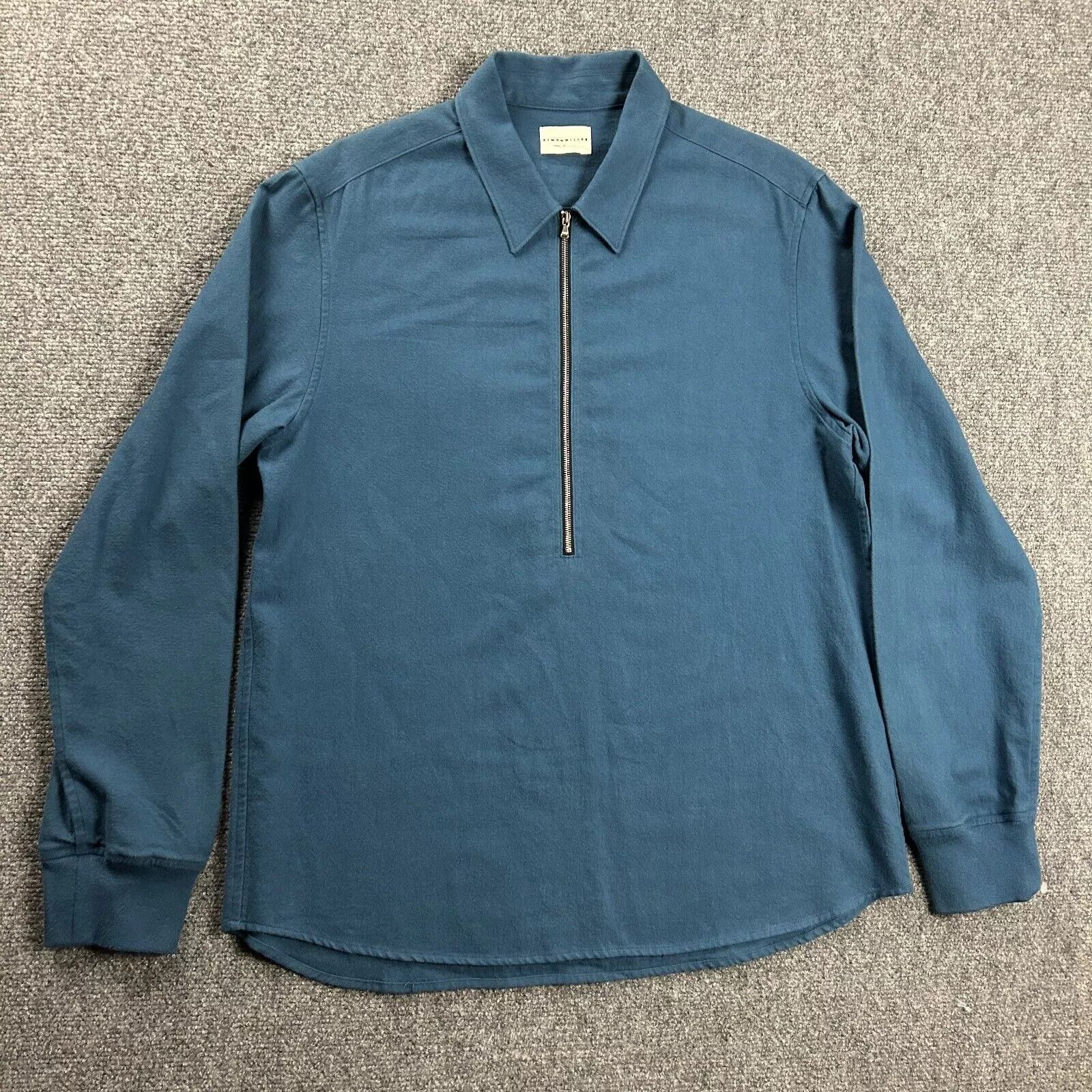 Simon Miller Simon Miller 1/2 Zip Pullover Mens 2 Shirt Collared Preppy ...