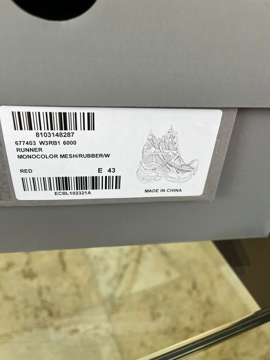 Balenciaga Caged Mesh Runner Shoes in Red | Grailed