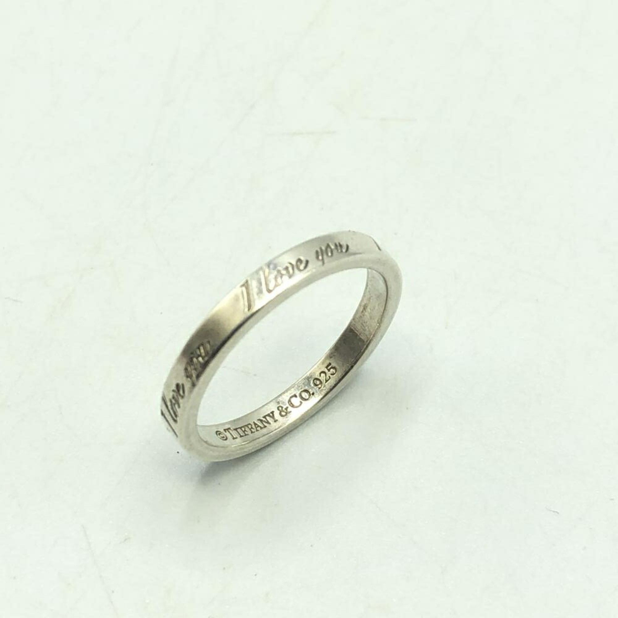 Tiffany & Co. TIFFANY&CO. No Tsu Narrow I LOVE YOU SV925 Ring Love You ...