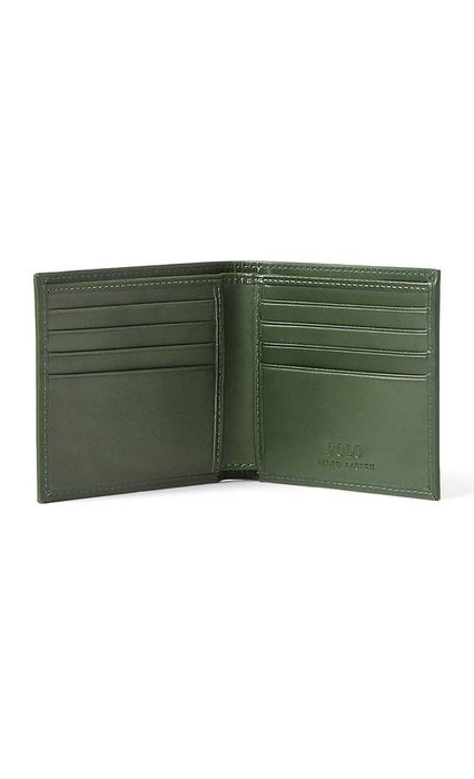 Polo Ralph Lauren Polo Bear Leather Bi-Fold Wallet | Grailed