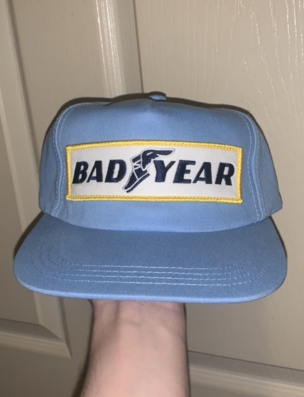 Bravest Studios × Hats × Streetwear Bravest Studios Bad Year SnapBack Hat University Blue | Grailed
