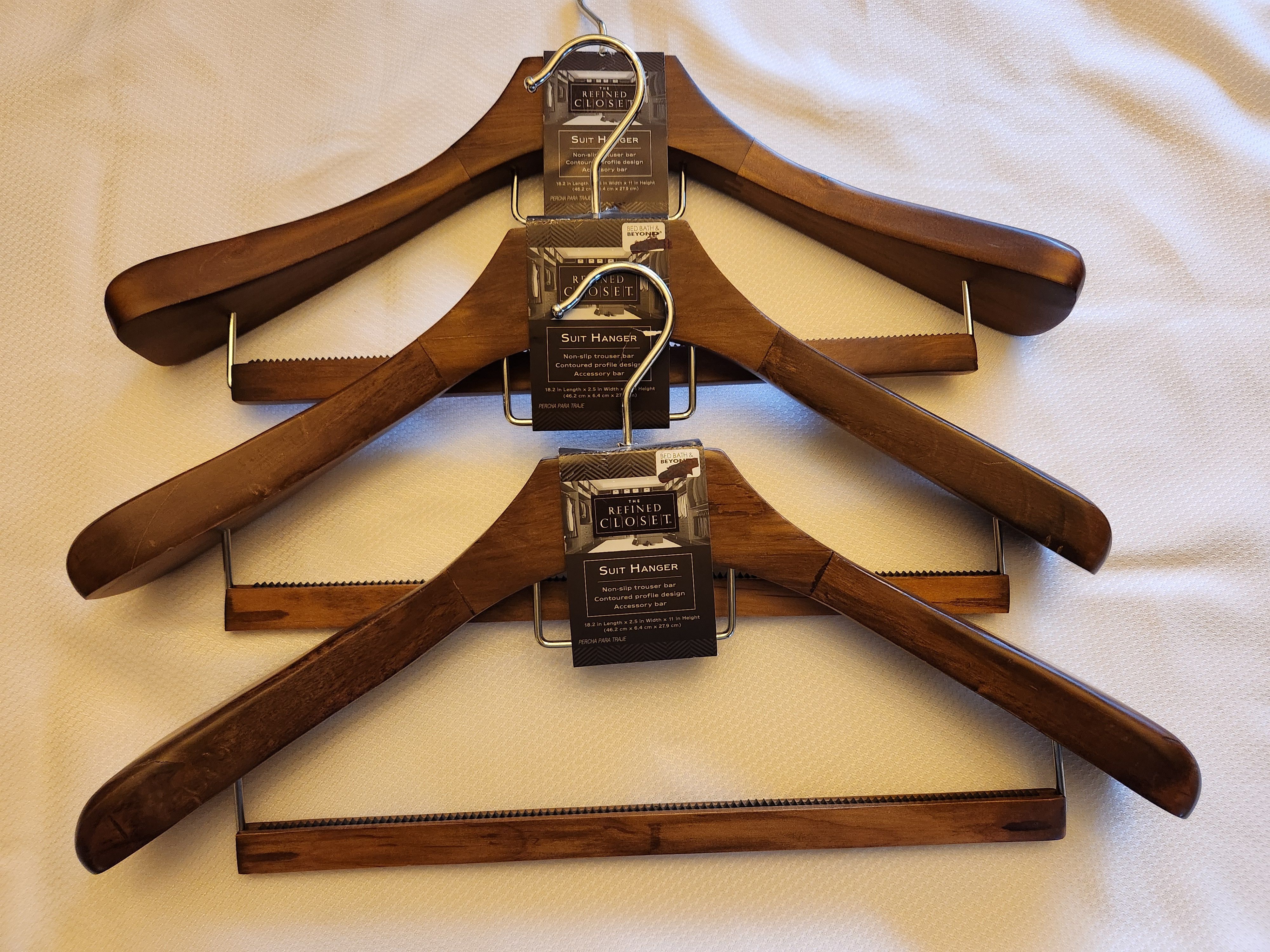 Other Lot of 3 New Refined Closet Wooden Suit Hanger. | Grailed