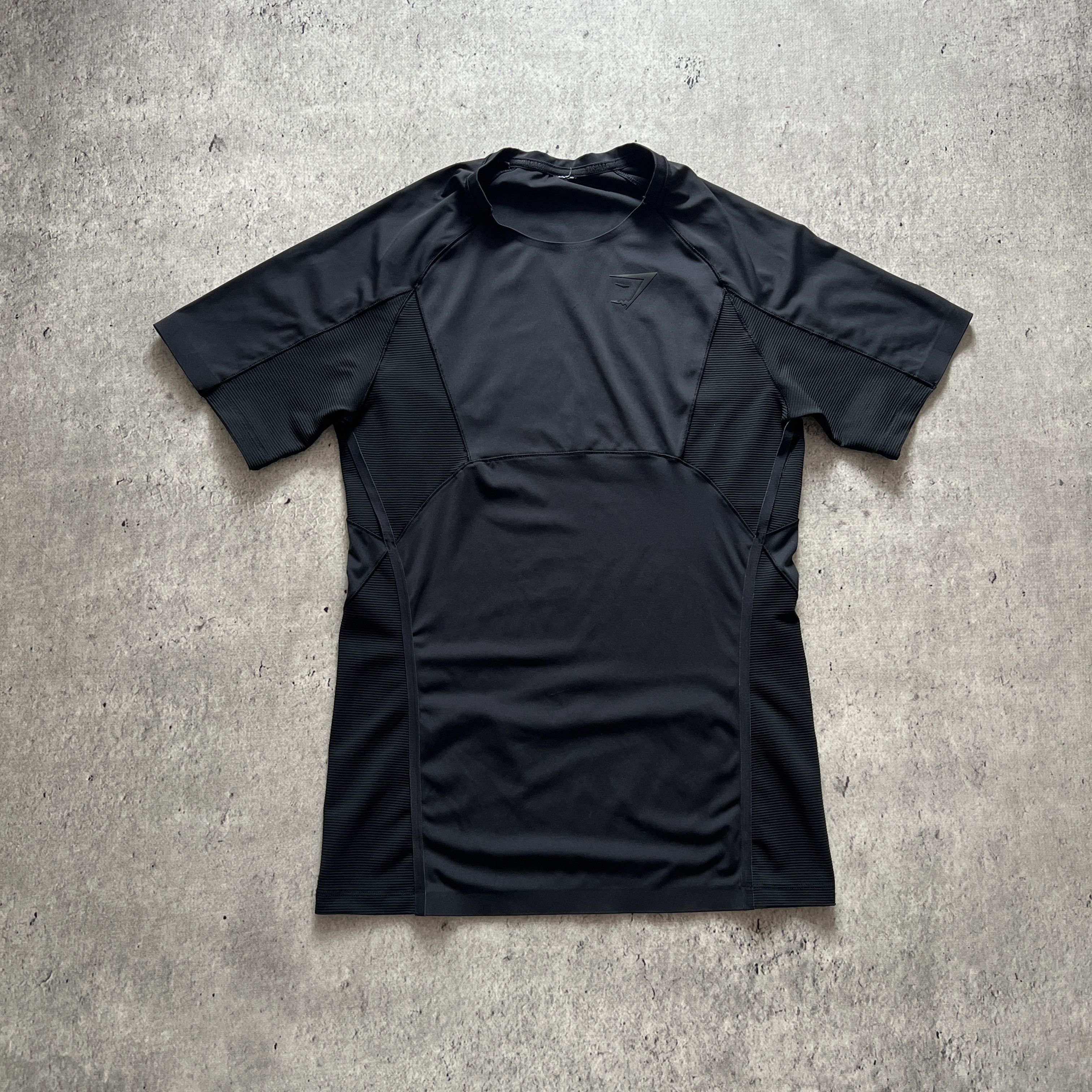 Gymshark Gymshark Onyx Black Compression T-shirt Sportswear | Grailed