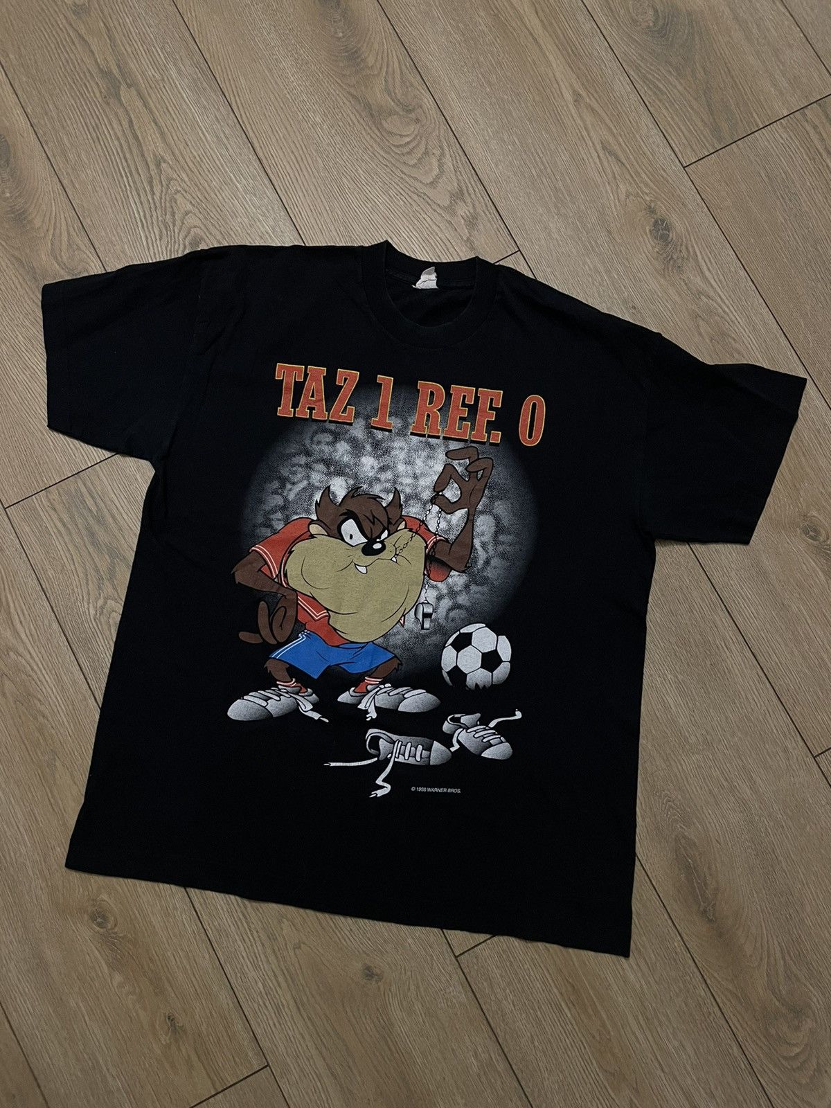Vintage 1998 Vintage Taz Warner bros football soccer looney tunes | Grailed
