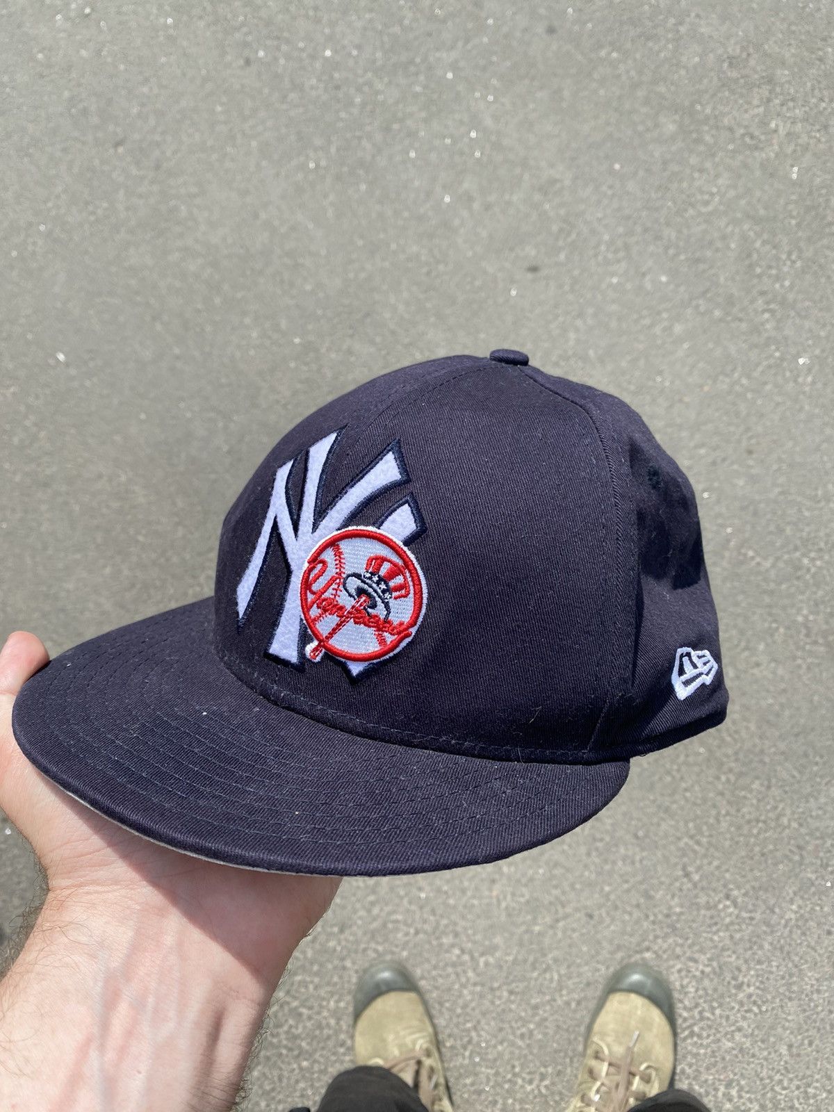 New Era Vintage Rare New Era New York Yankees Big Logo Players Cap ...