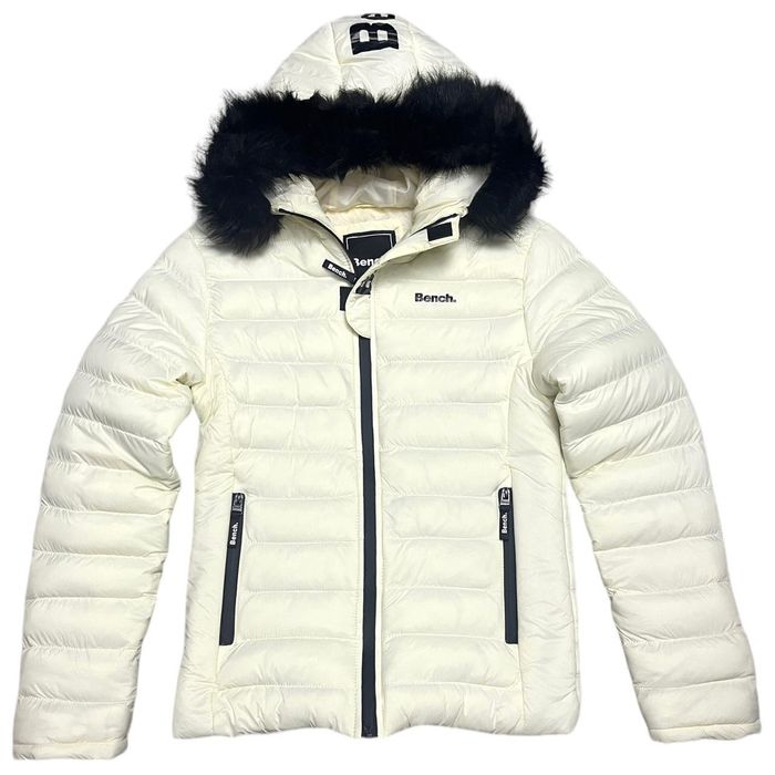 Bench BENCH Designer Winter Puffer Parka Faux Fur Hood Jacket Coat ...