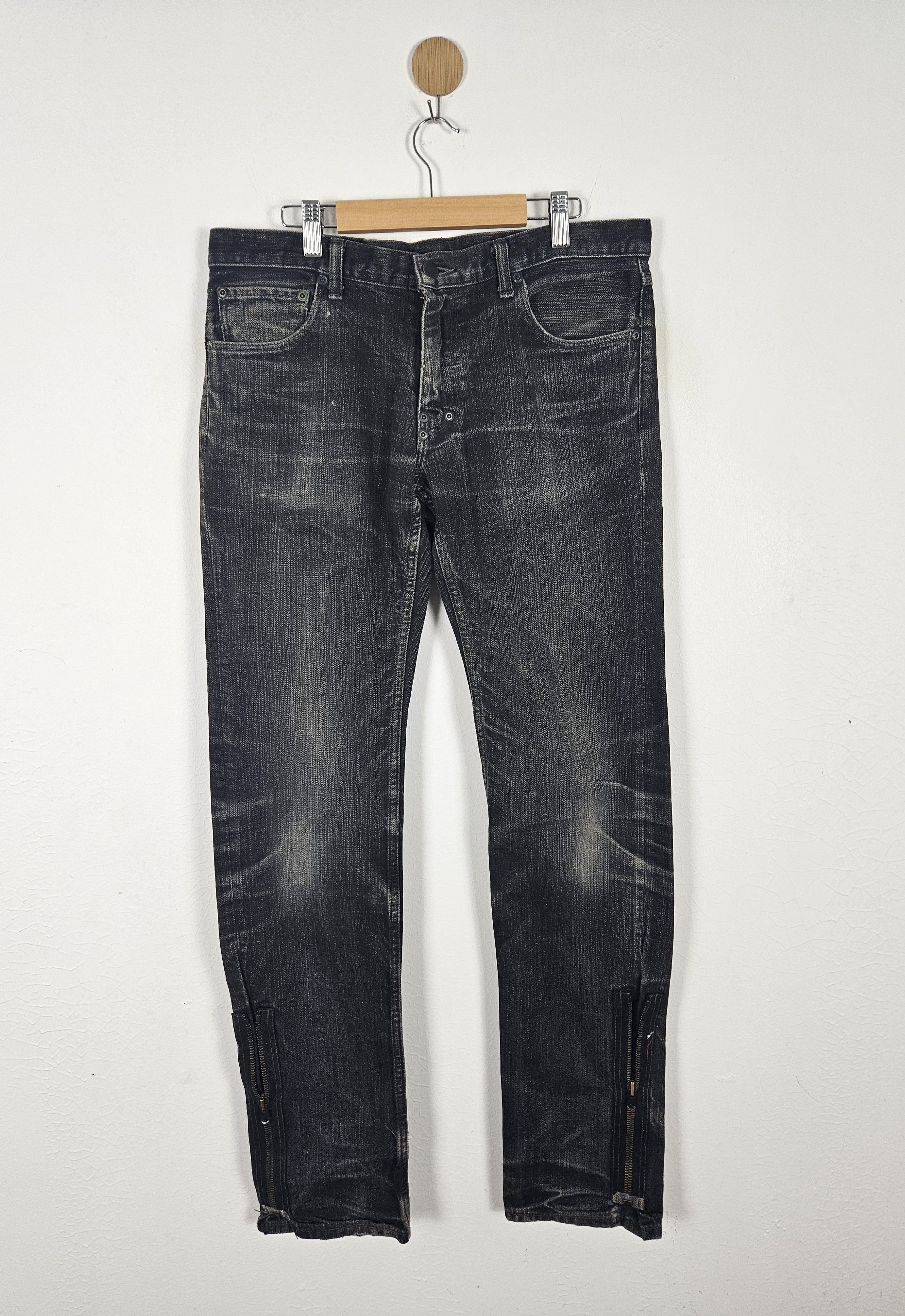 Number (N)ine Number Nine Pain Zipper Jeans | Grailed