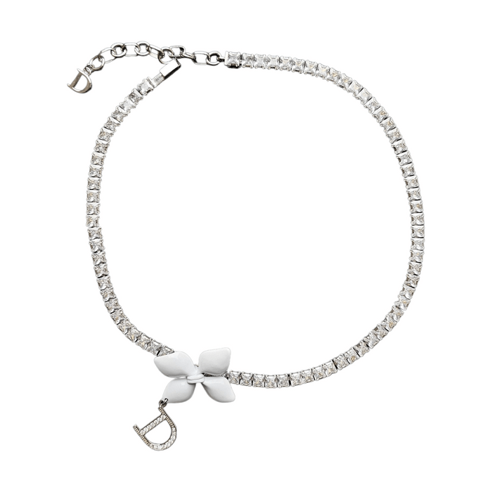 Dior Dior Crystal Flower Choker Necklace | Grailed
